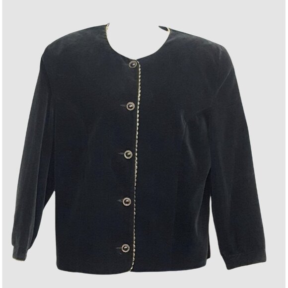 Tan Jay | Jackets & Coats | Tanjay Womens Velvet Blazer Vintage Size ...